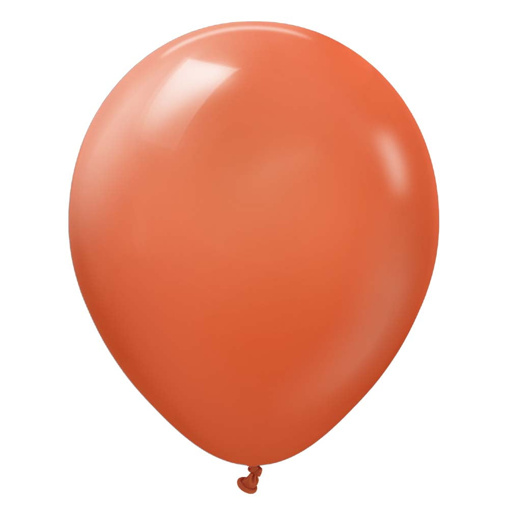 12 inch Kalisan Retro Rust Orange Latex Balloons (10 Pack) - Party ...