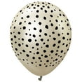 12 inch Kalisan Safari Cheetah - Mirror White Gold W/ Black Ink Latex ...
