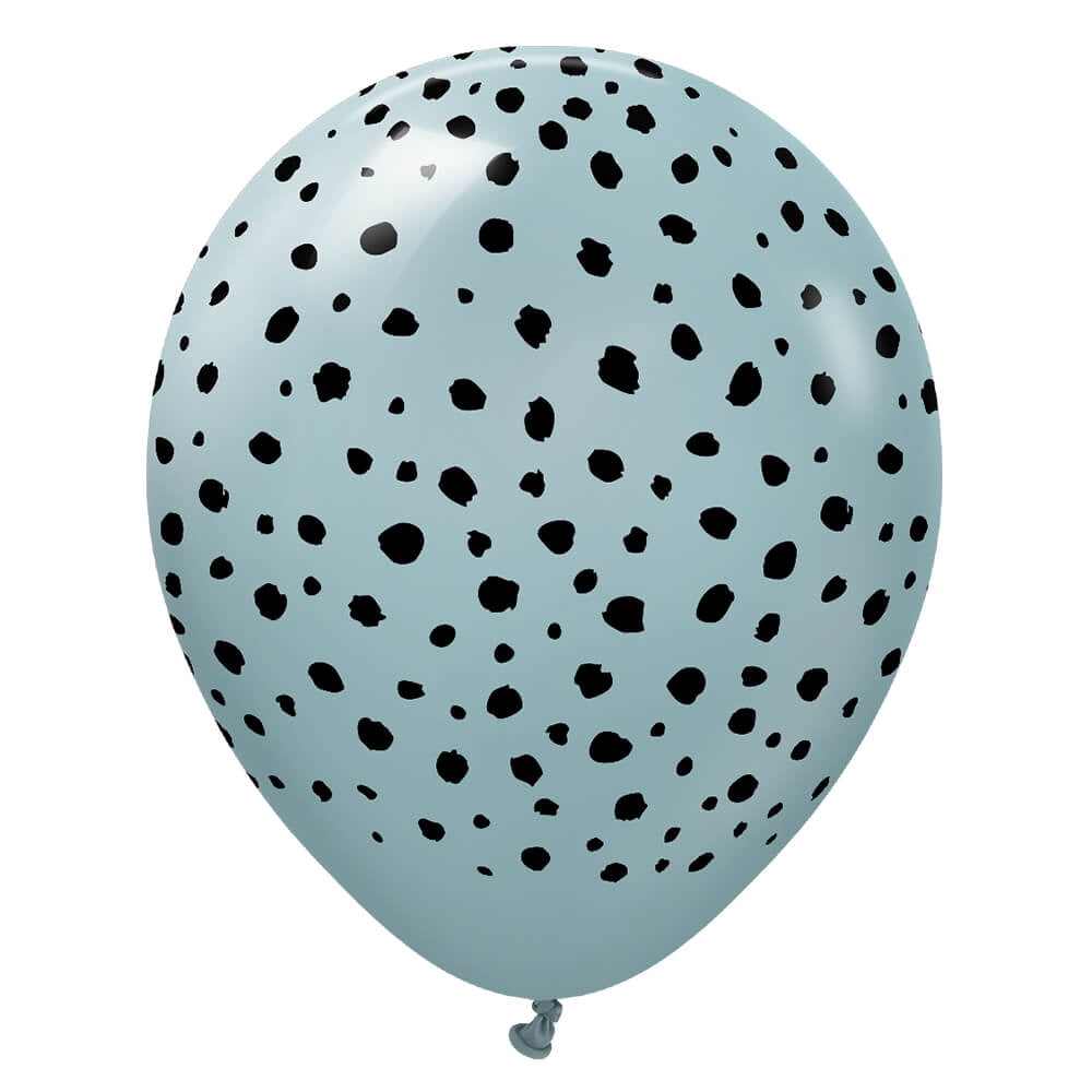 12 inch Kalisan Safari Cheetah - Storm W/ Black Ink Latex Balloons (25 ...