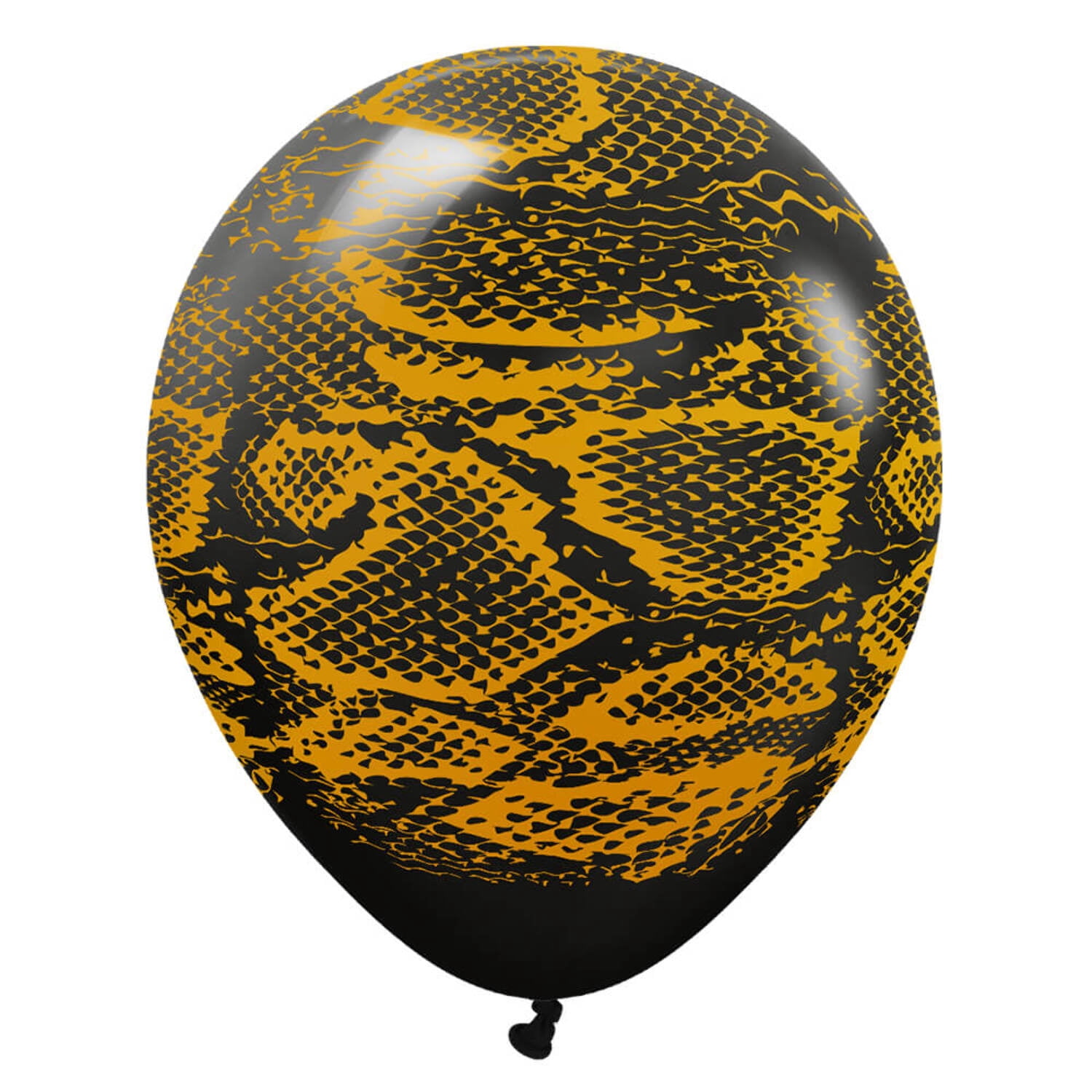 12 inch Kalisan Safari Snake - Black W/ Gold Ink Latex Balloons (25 ...