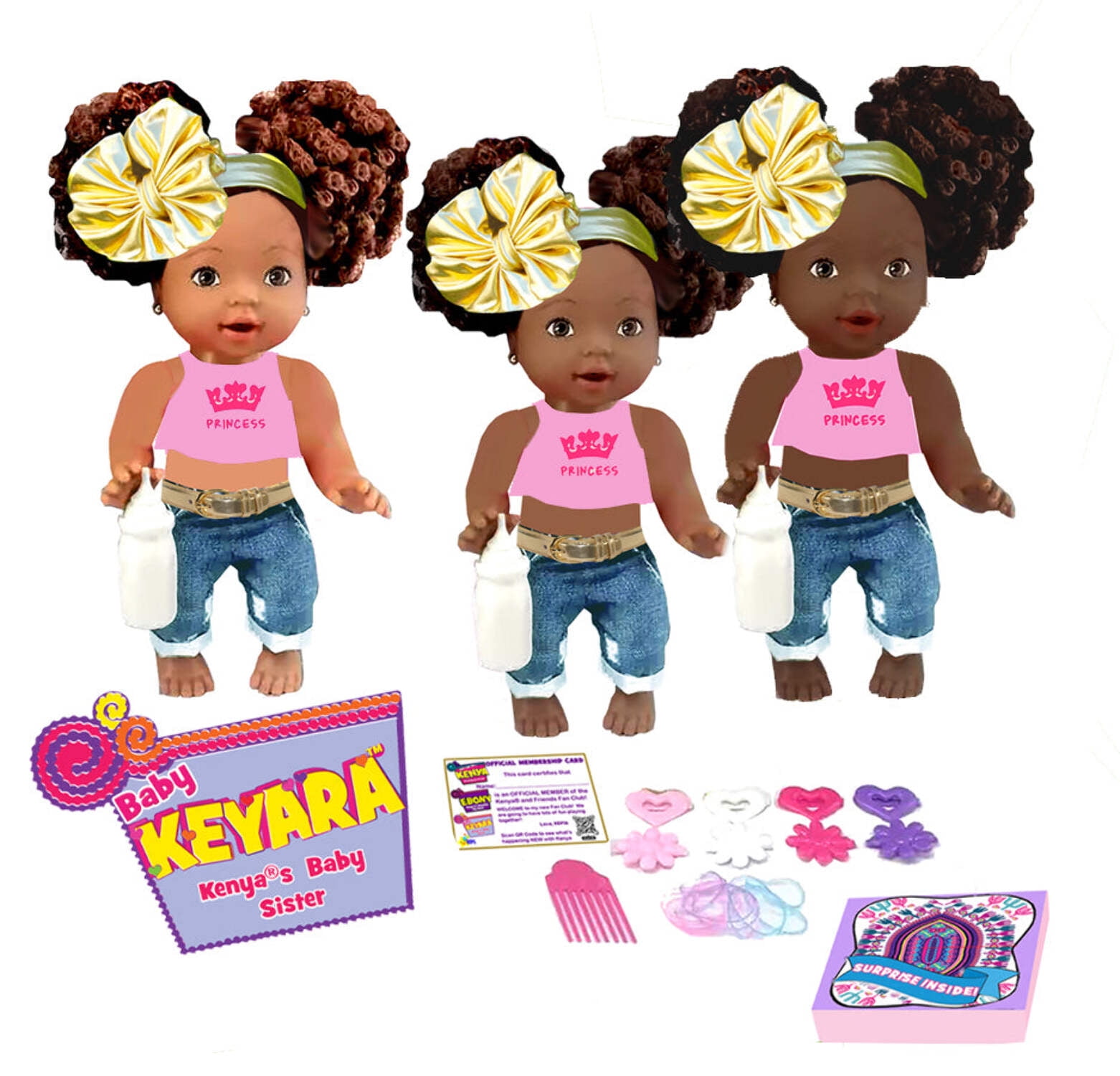 Kenya's Baby Sister Keyara 12 inch Doll - Walmart.com