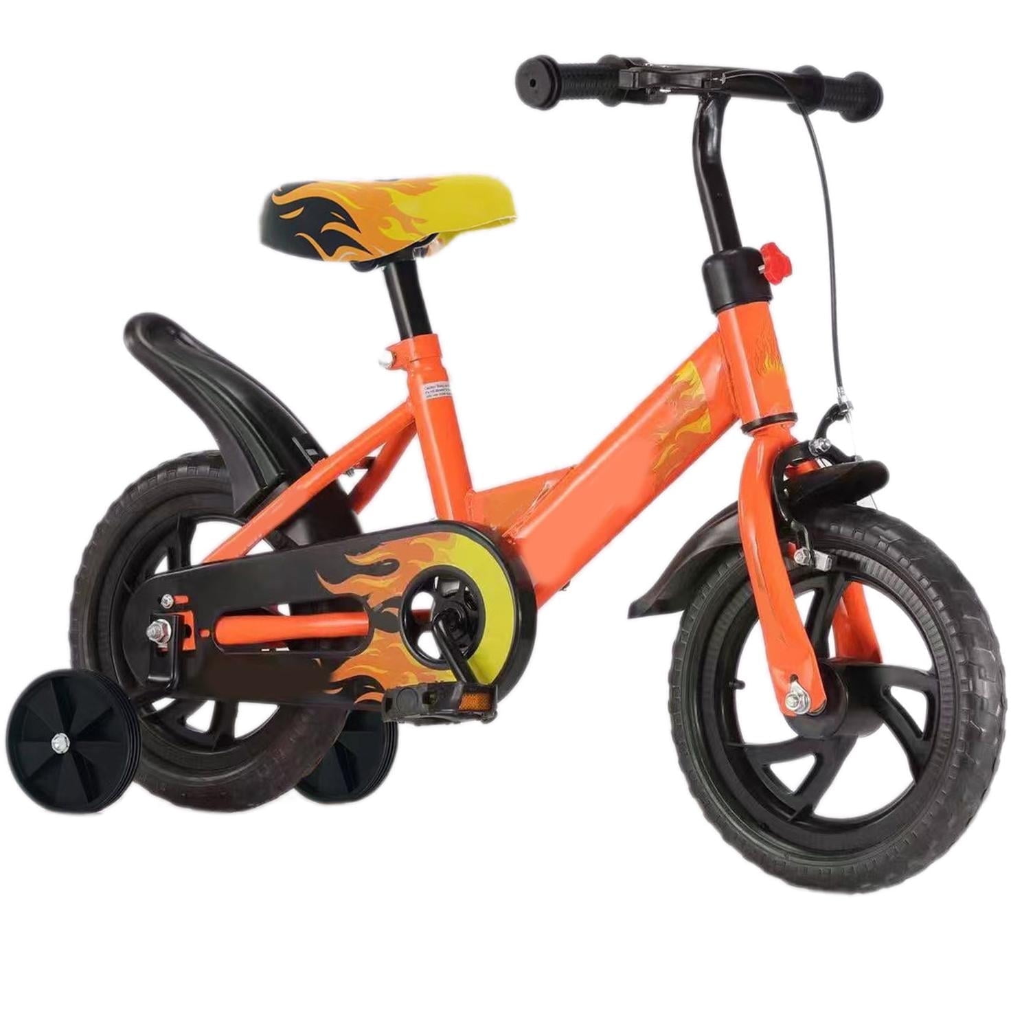 12 inch Kids Bike with Training Wheels, 2-in-1 Kids Bicycle with ...