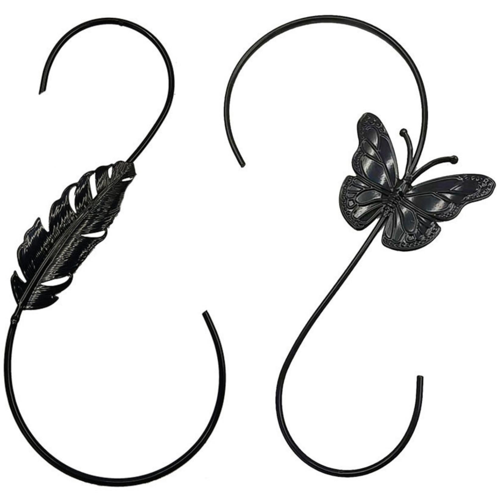 12-inch Leaf S-Hook Bird Feeder Hanger Bracket – Rustproof, Long Metal ...