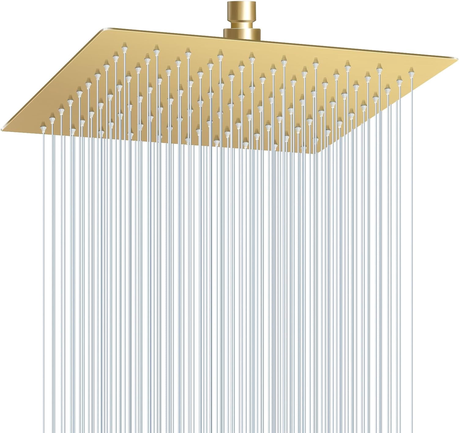 12 inch Matte Black Rain Shower Head - All Metal 304 Stainless Steel ...