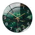12 inch Modern Wall Clock, Marbling Silent Non Ticking Wall Clocks ...