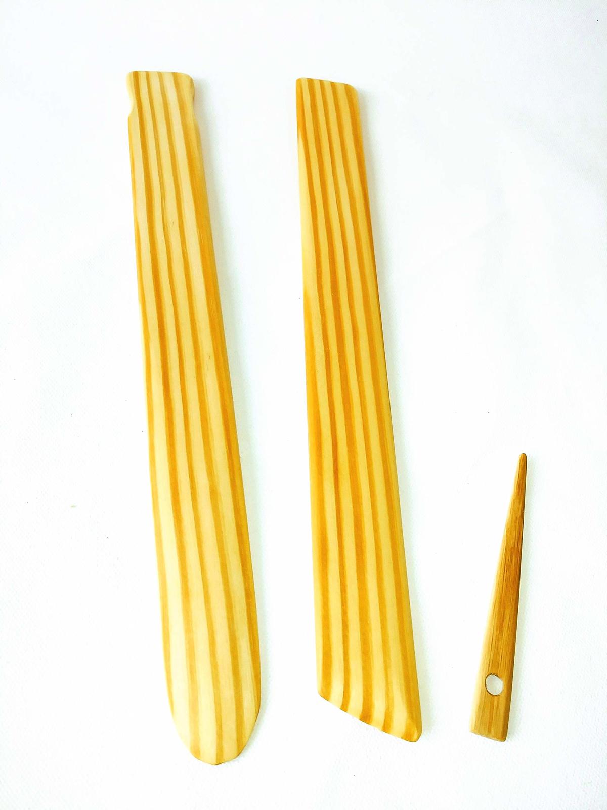 12 inch Oak Wood Pick Up Stick, Shed Stick/Weaving Sword and Weaving ...