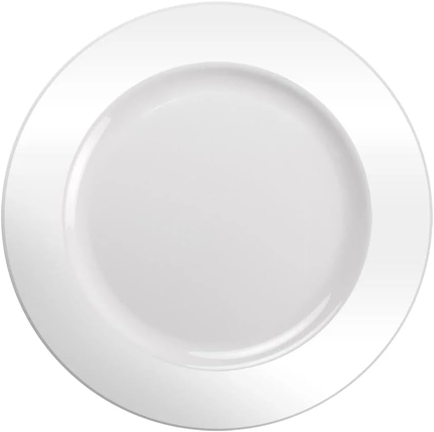 12 inch Pearl White Round Charger Plate - Elegant Decorative Dinner ...