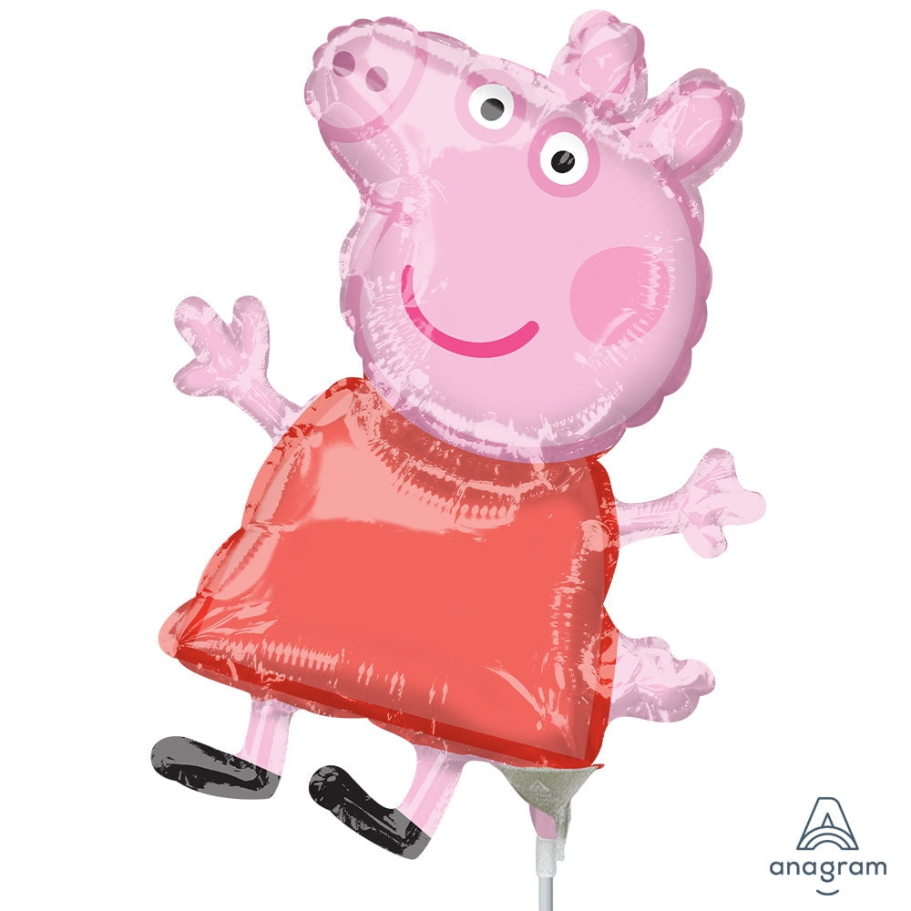 12 inch Peppa Pig (Air-Fill Only) Anagram Foil Mylar Balloon - Party ...