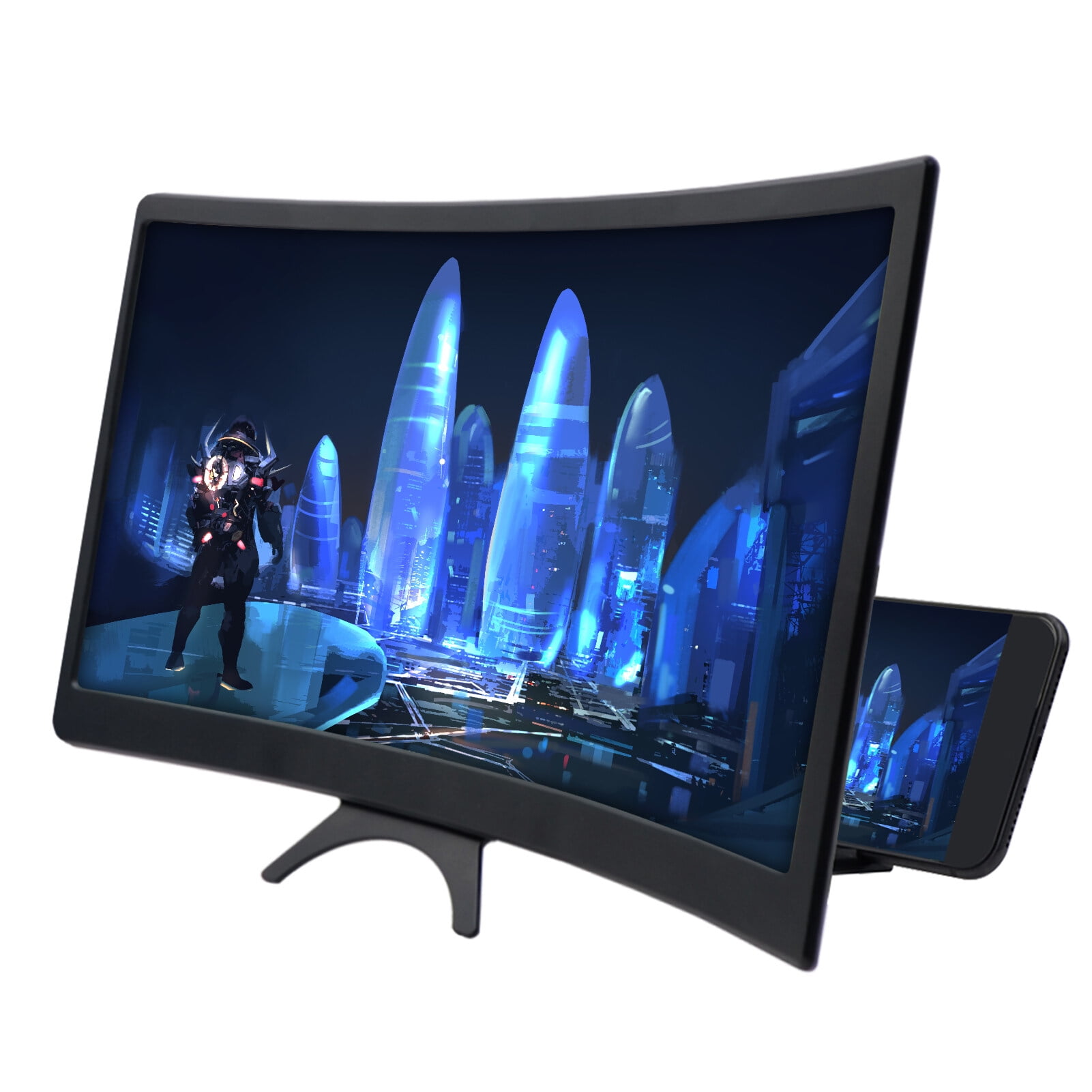 12-inch Phone Screen Magnifier 3D Curved Screen Amplifier for Cell ...