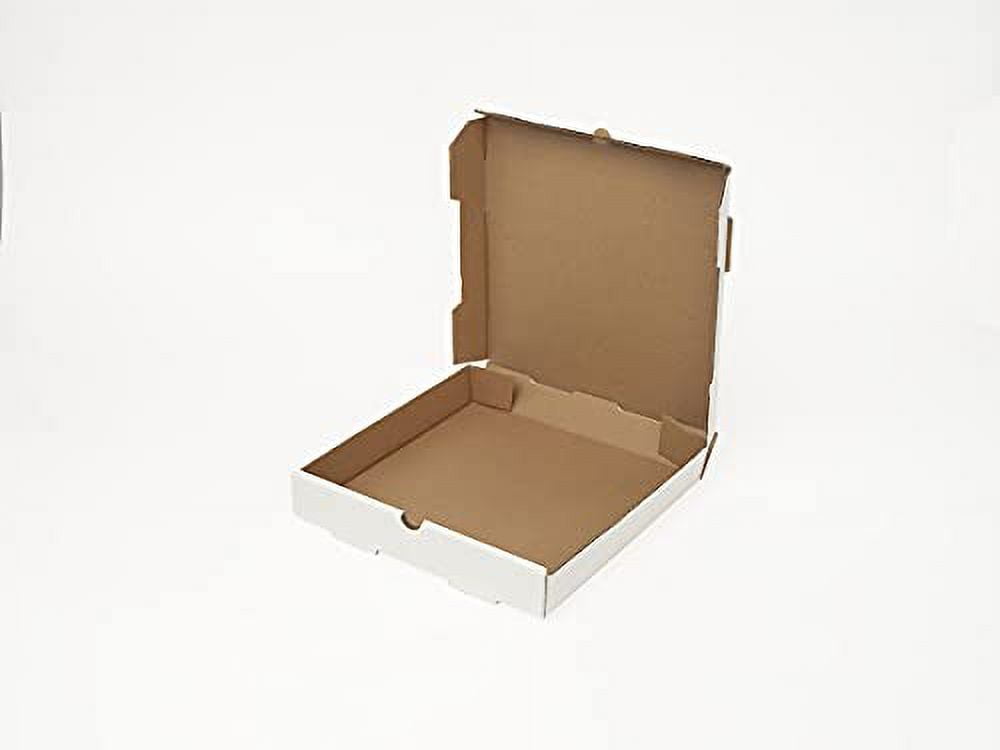 12 inch Pizza Box Bundle of 50 - Premium Plain White Corrugated ...