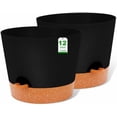 12 inch Plant Pots, planters,Self Watering Pots, 2 Pack Large Plastic ...