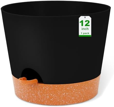 12 inch Plant Pots, planters, Self Watering Pots, Large Plastic Flower ...