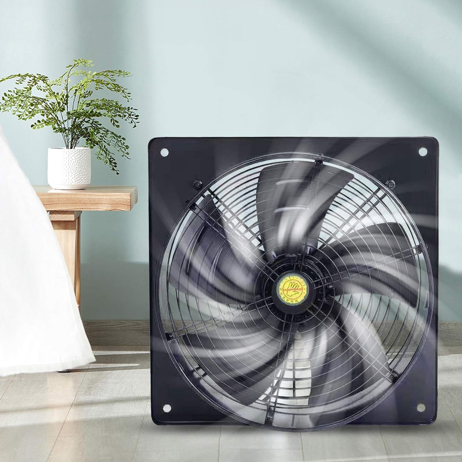 12 inch Portable Exhaust Fan, 125W Wall Mounted Vent Fans, Ventilation ...