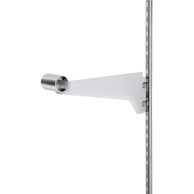 SSWBasics 12 inch Round Chrome Hangrail Bracket for Slotted Standard ...