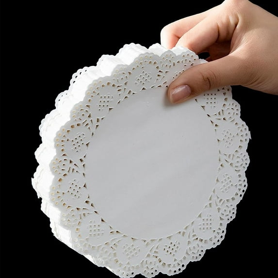 12 inch Round Paper Doilies/Lace Paper Placemats/Disposable Greaseproof ...