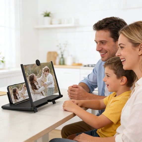 12-inch Screen Magnifier, 3D HD Mobile Phone Magnifier Projector Screen ...