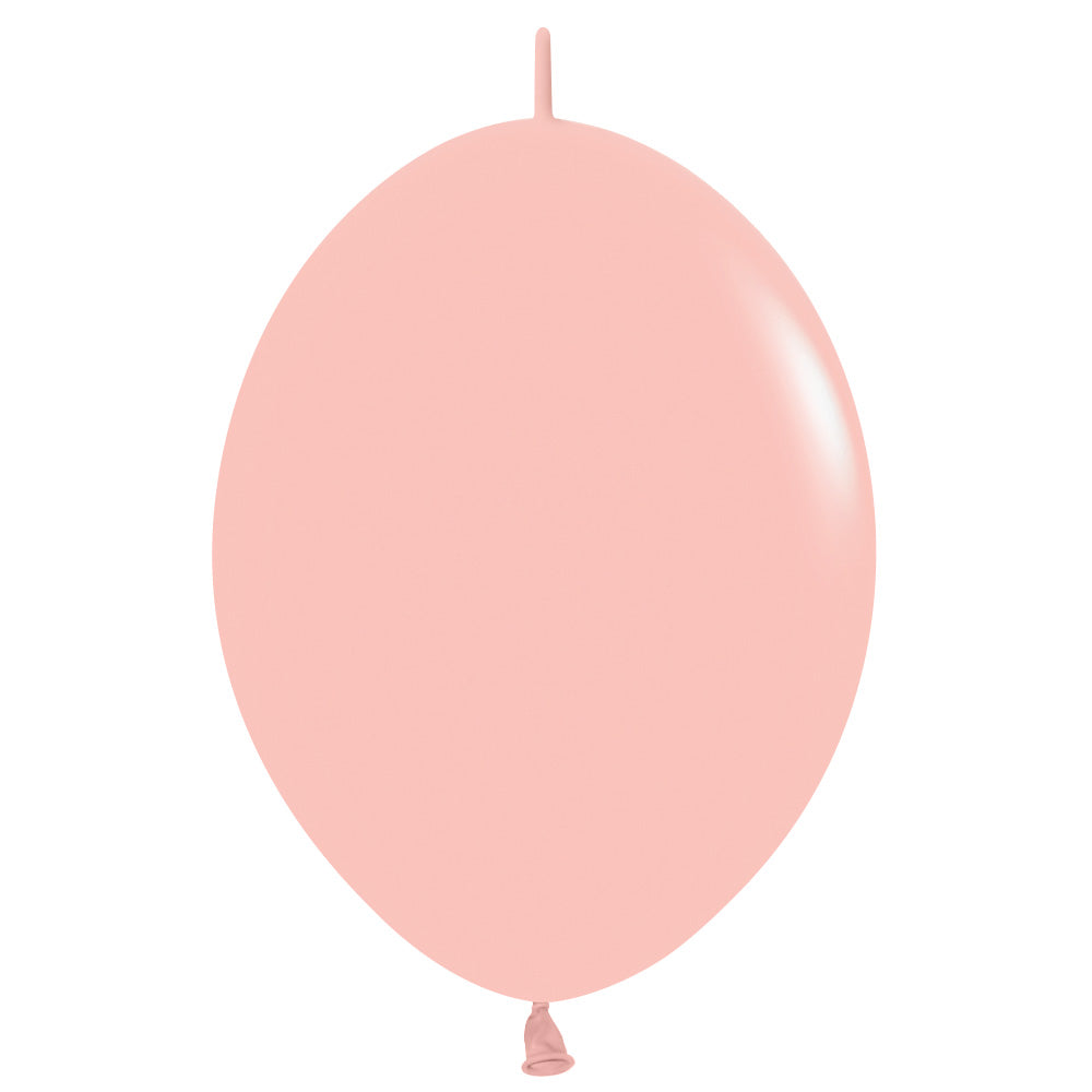 12 inch Sempertex Link-O-Loon - Pastel Matte Melon Latex Balloons (50 ...