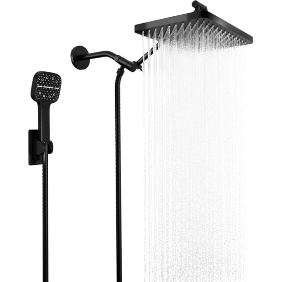 12 inch Shower , High Rainfall/Handheld Dual Shower Combo- Extension ...