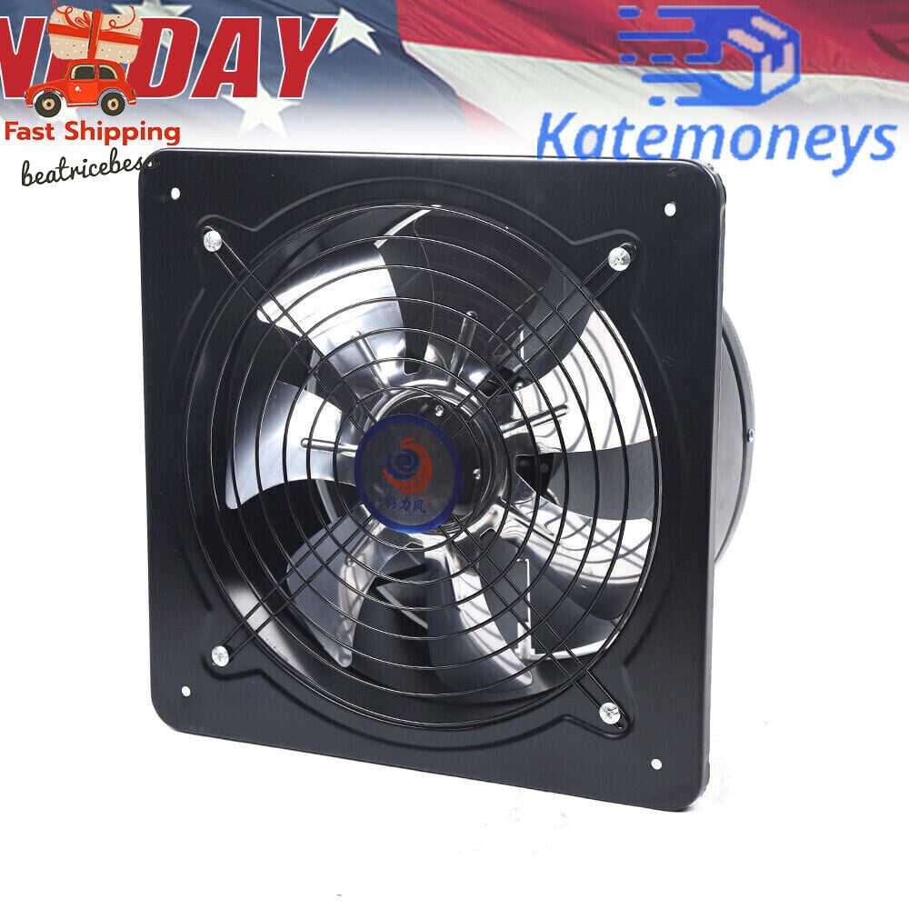 12 inch Super Silent Wall Exhaust Fan Bathroom Kitchen Garage ...