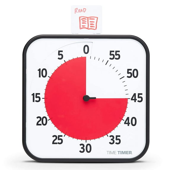 12 inch Visual Timer 60 Minute Kids Desk Countdown Clock with Dry Erase ...