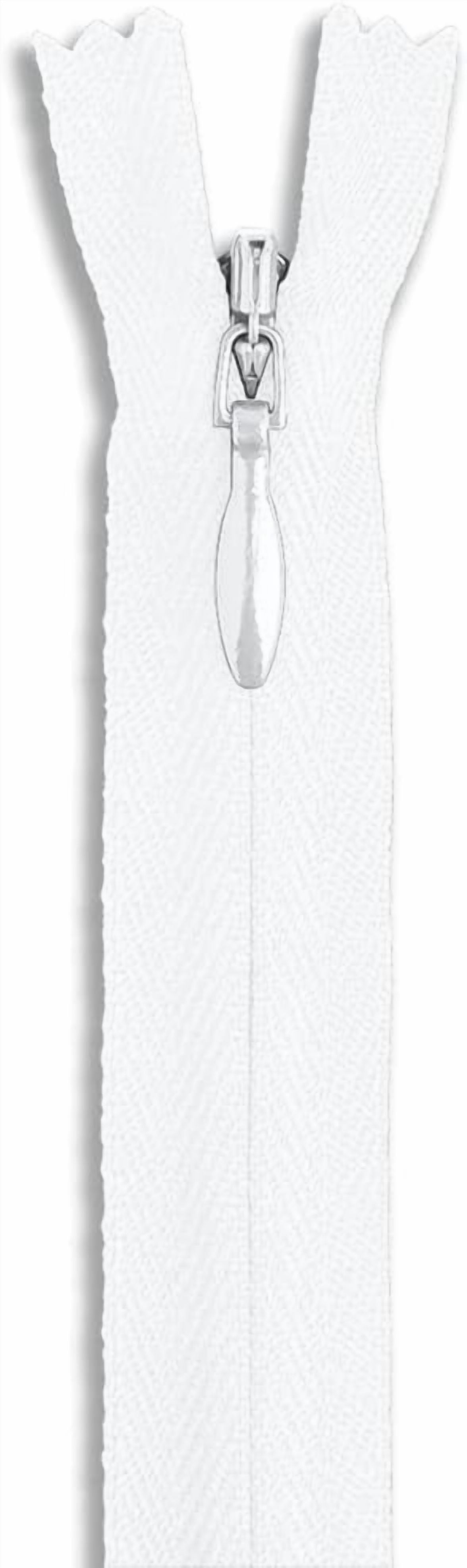 12 inch White Zipper Invisible Zipper White Non Separating Zipper Nylon ...