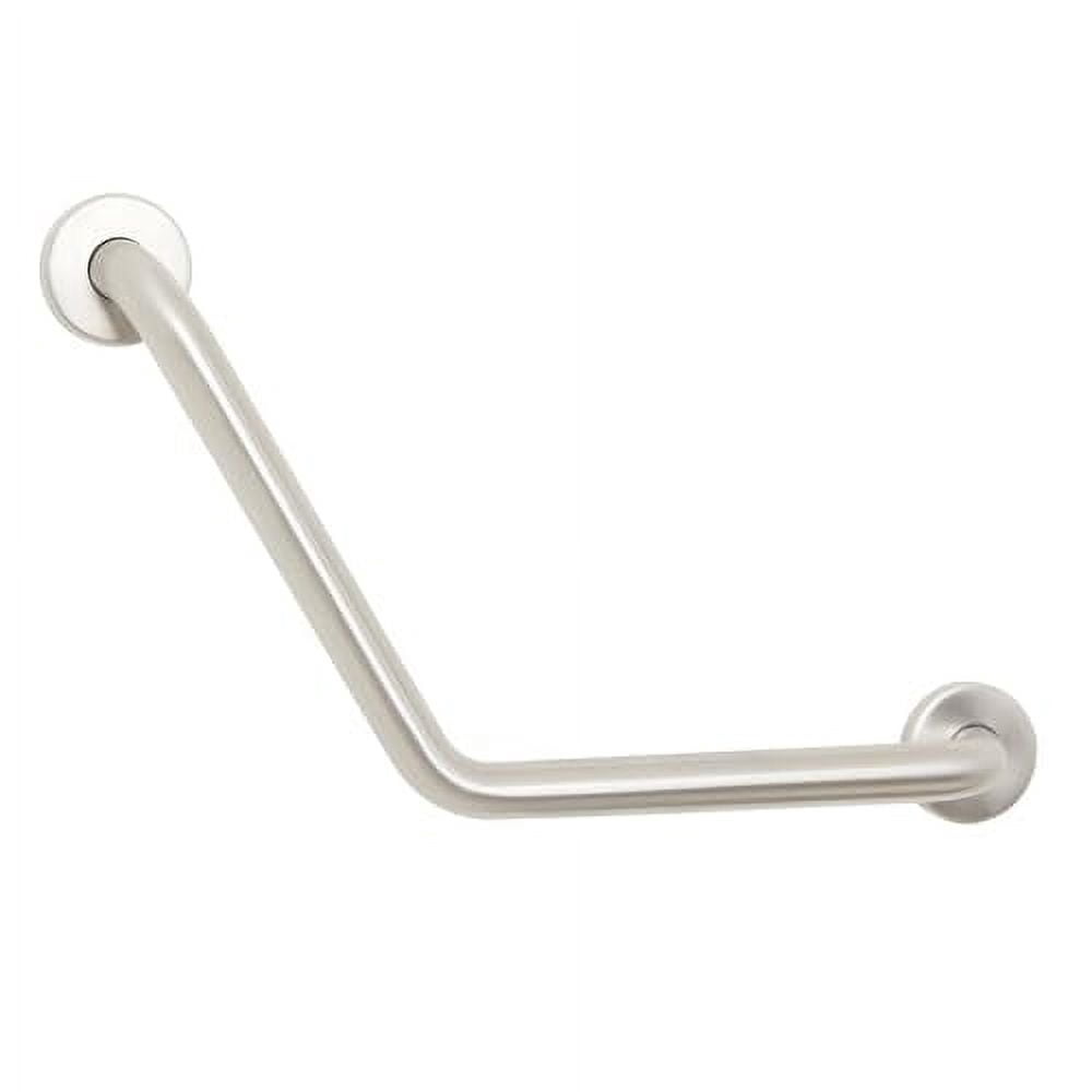 12-inch x 12-inch Boomerang Shaped Shower Grab Bar, Stainless Steel ...