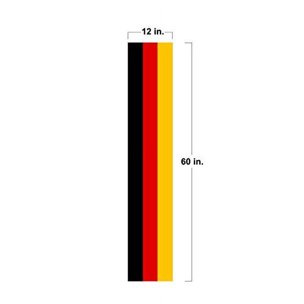 12 inch x 5 feel German Flag Vinyl Car Graphic Stripe Sticker Graphic ...