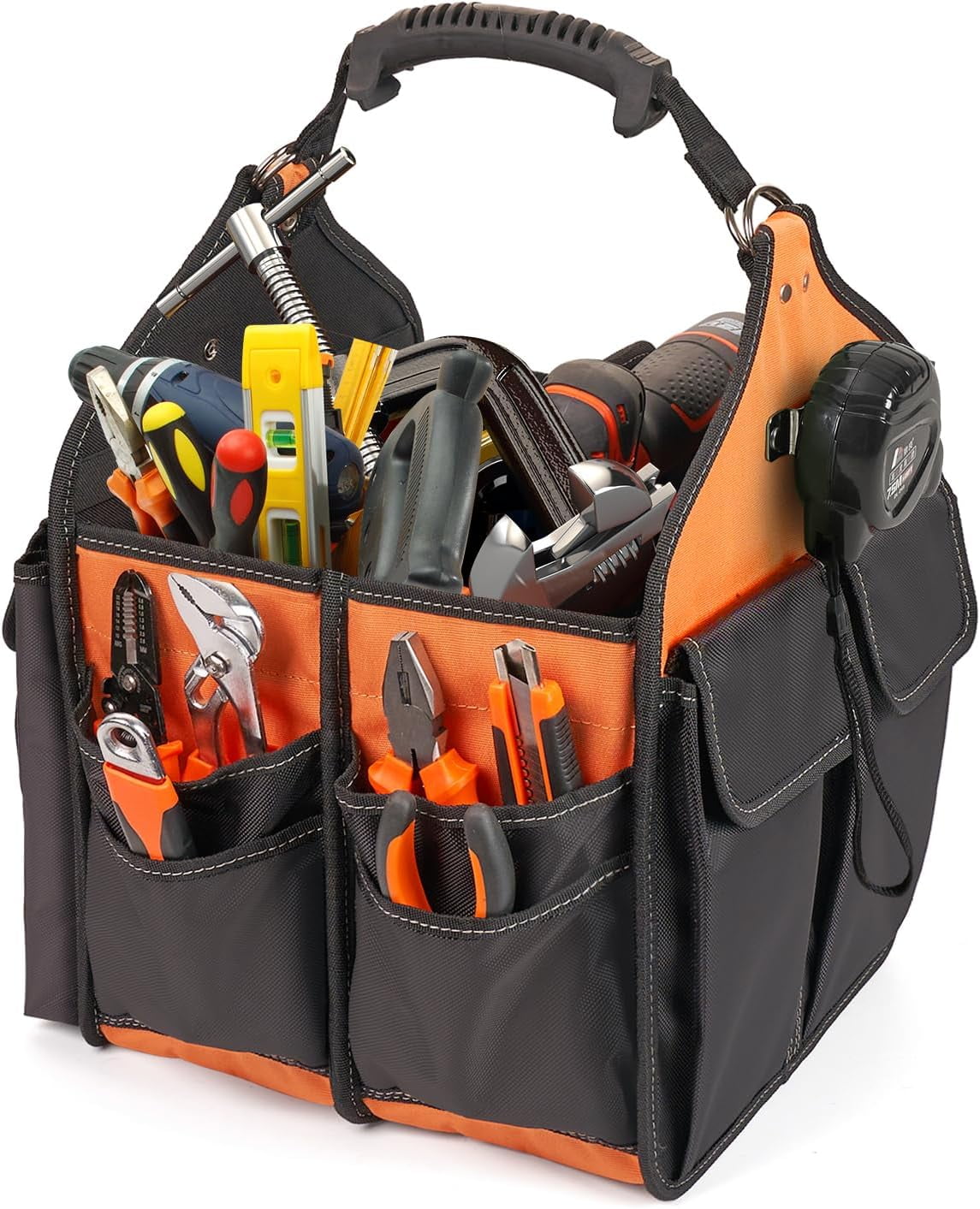 12 inches Open Top Tool Bag: Tool Bags for Men - Tool Tote Bag With ...