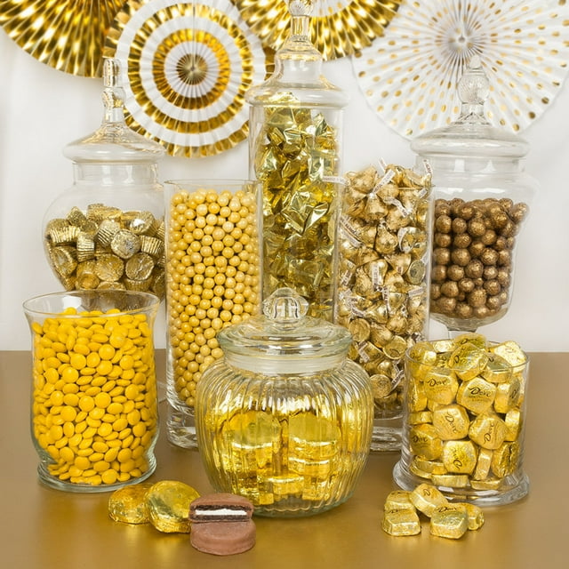 12+ lbs Gold Premium Candy Buffet Table Supplies - Includes Hershey ...