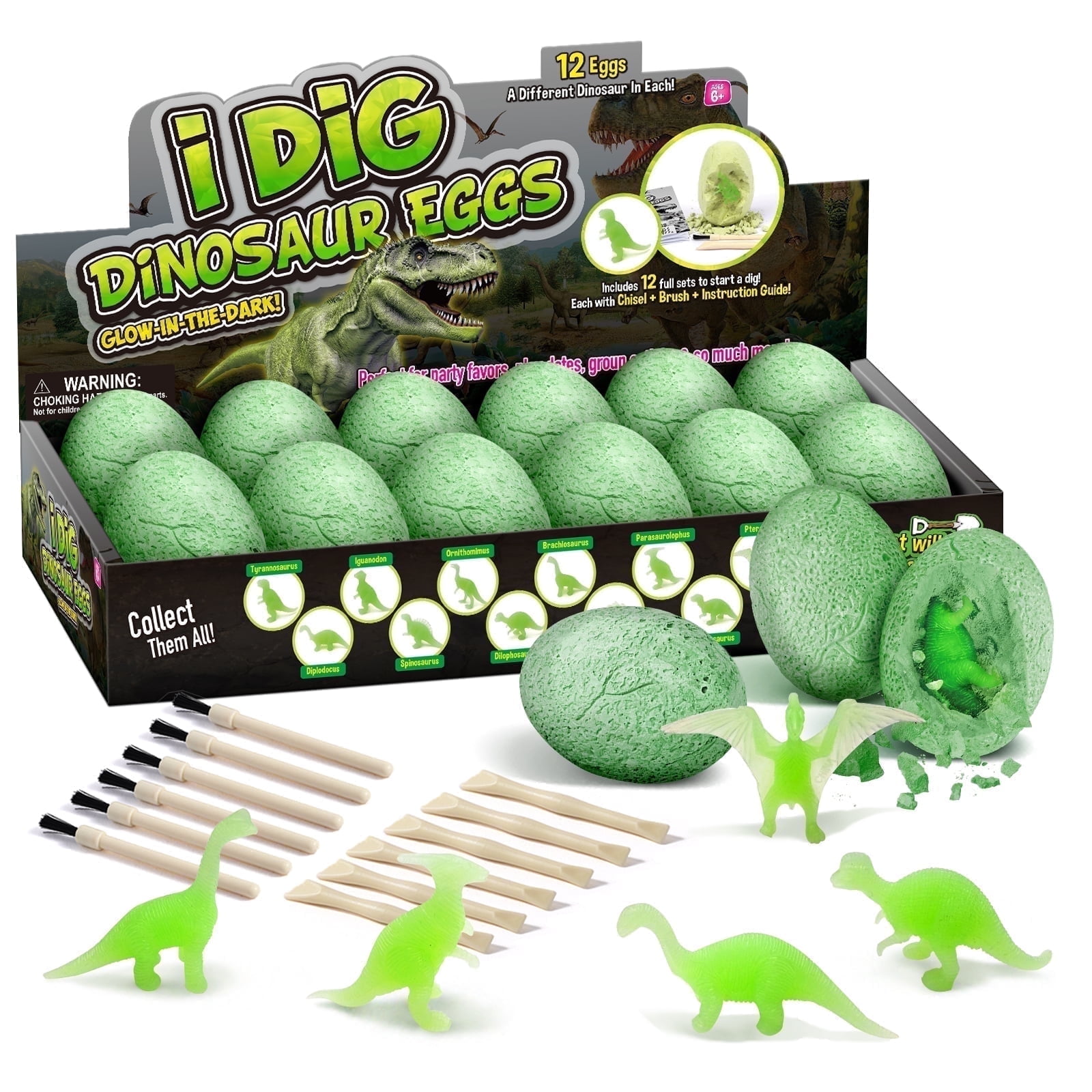 Piano Potato Dinosaur Dig Kit for Kid, Dig Up 12 Unique Eggs and ...