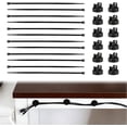 12 magnetic tie installation bases with nylon cable ties, 25-pound 22mm ...