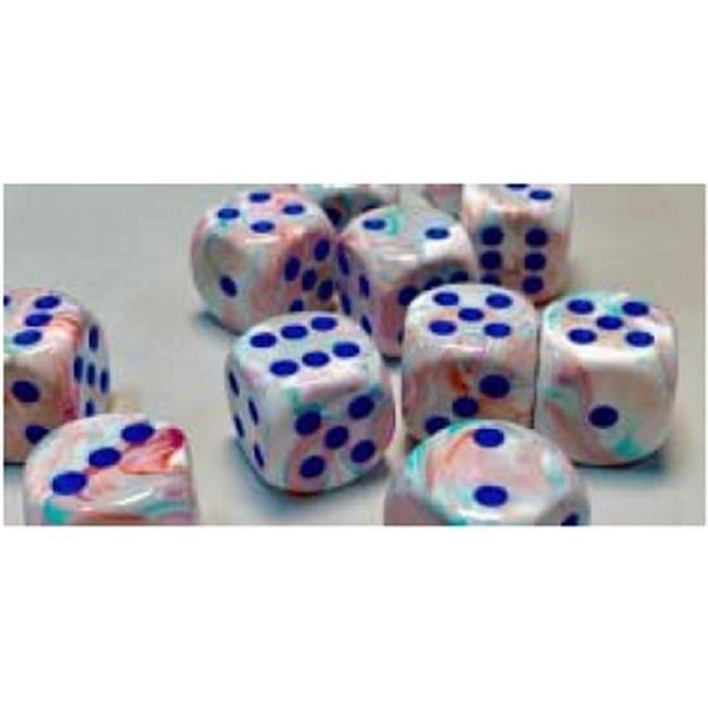 12 mm D6 Cube Festive Dice - Pop-Art & Blue, 36 Piece - Walmart.com