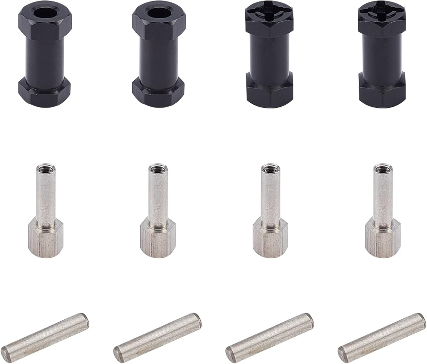 12 mm Wheel Hex Hub 4pcs Offset Extension Hex Drive Adapter Hubs ...