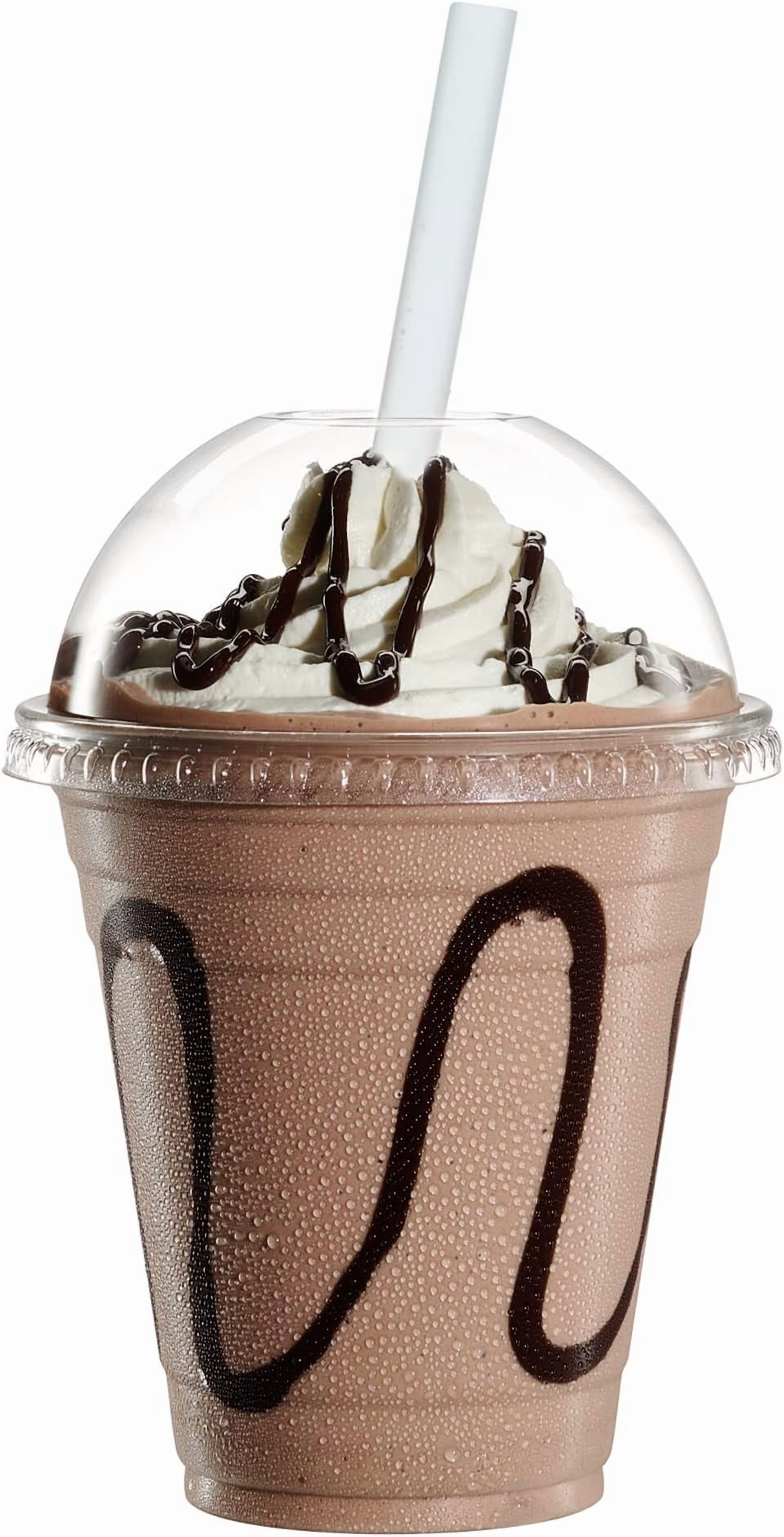 [12 oz. - 50 Count Clear Cups With Dome - for Smoothies, Milkshakes ...
