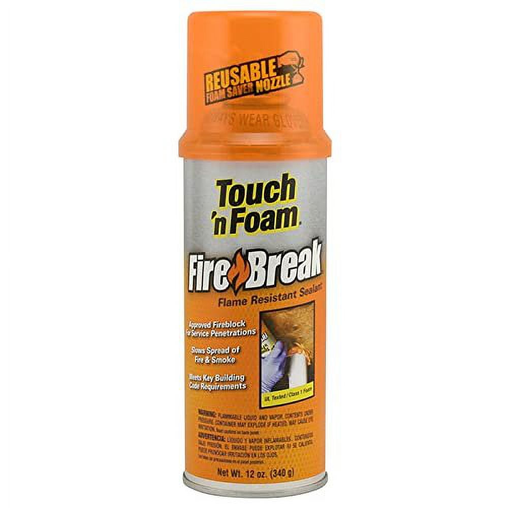 12 oz Dap 501212 Touch 'N Foam, Firebreak Fire Break Flame Resistant ...
