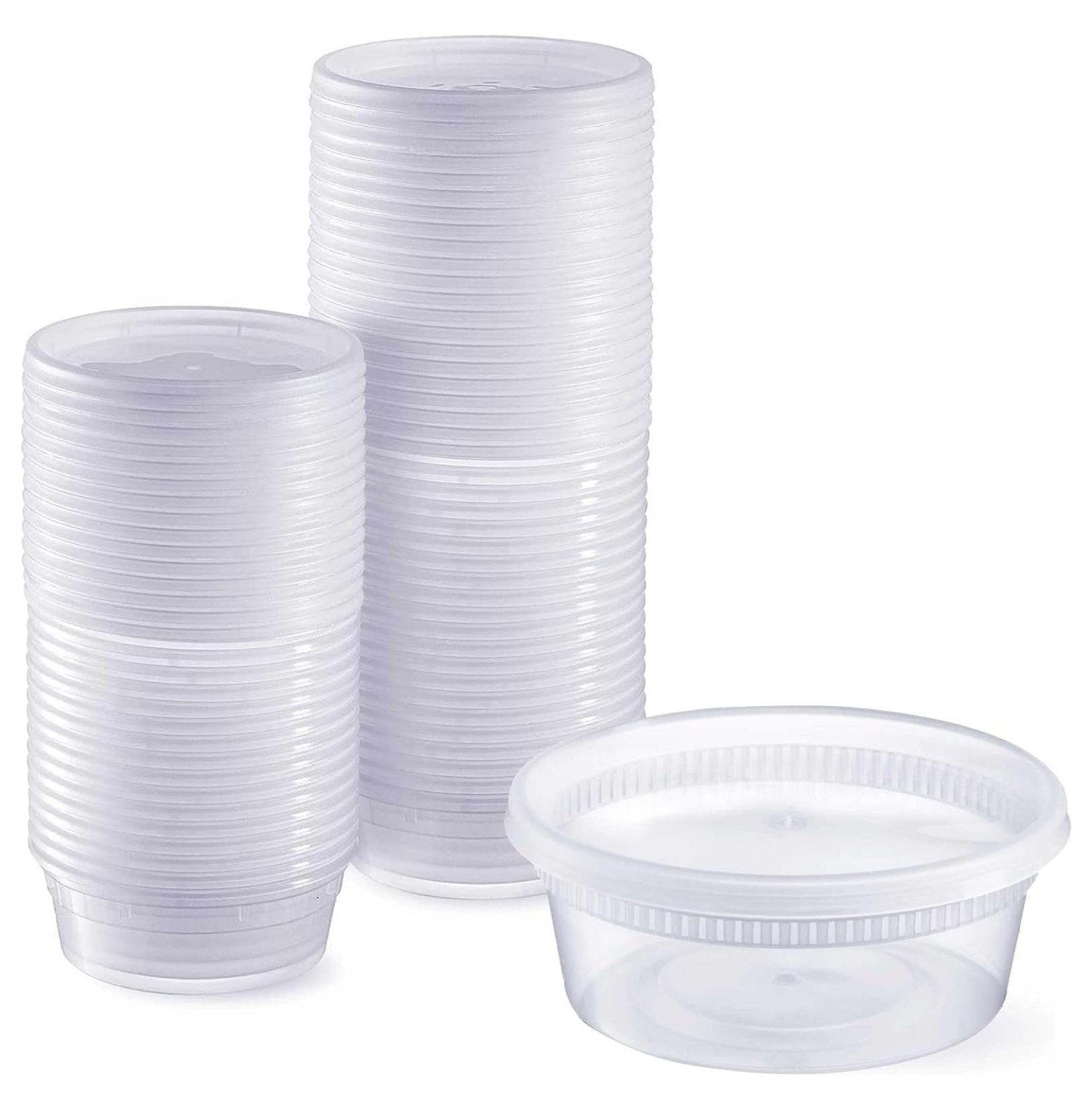 12 oz Deli Containers with Lids (Pack of 240), Recyclable Polypropylene ...