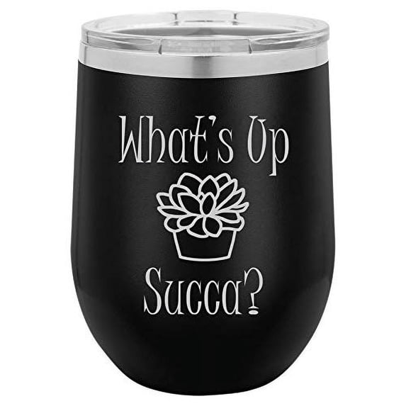 12 oz Double Wall Vacuum Insulated Stainless Steel Stemless Wine ...