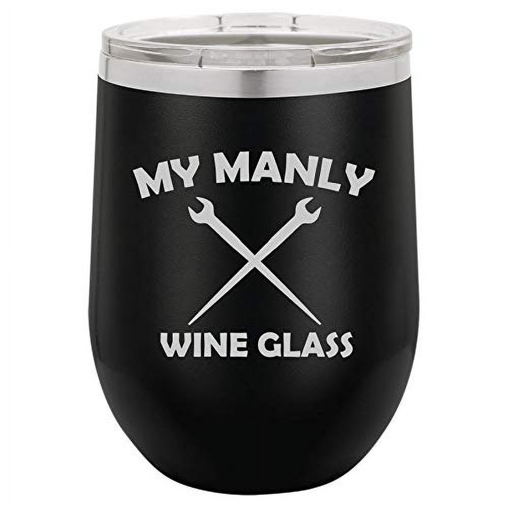 12 oz Double Wall Vacuum Insulated Stainless Steel Stemless Wine ...