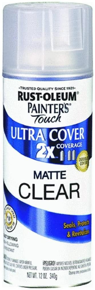 12 oz. Flat Matte Clear General Purpose Spray Paint 6-Pack - Walmart.com