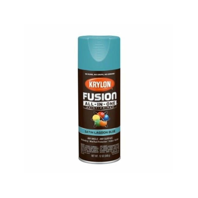 12 oz Fusion All-In-One Spray Paint Plus Primer, Stain Lagoon Blue ...