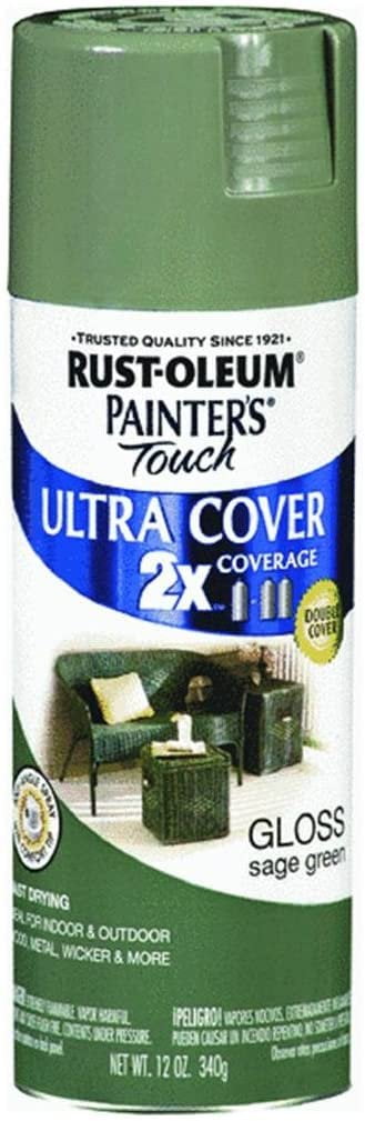 Rust-Oleum 12 oz. Gloss Sage Green General Purpose Spray Paint 6-Pack ...