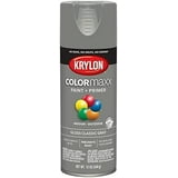 12 oz Krylon K05513007 Classic Gray COLORmaxx Paint & Primer Spray ...