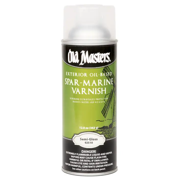 Old Masters Semi-Gloss Clear Oil-Based Marine Spar Varnish Spray 12.8 ...