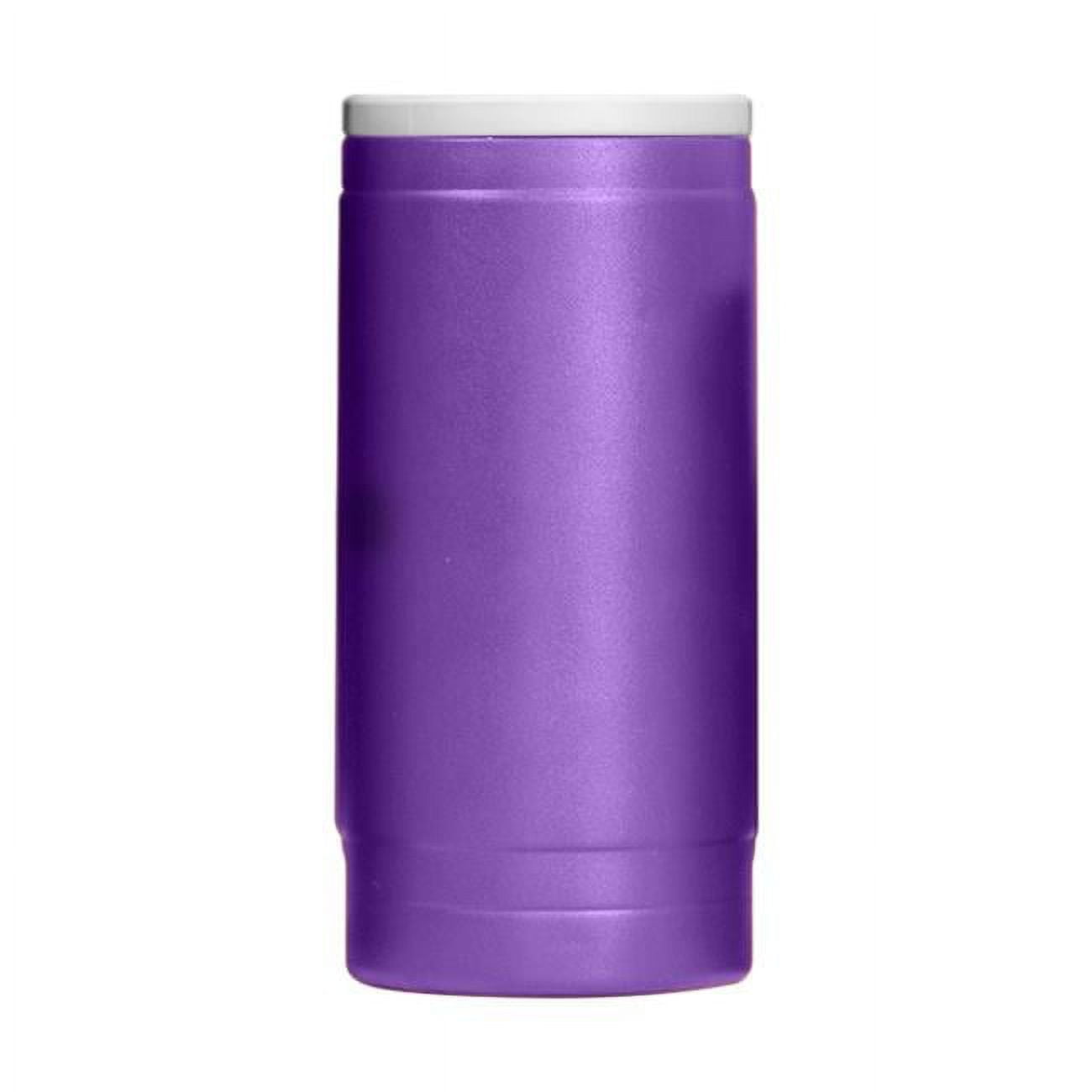 12 oz Plain Purple Powder Coat Slim Can Coolie - Walmart.com