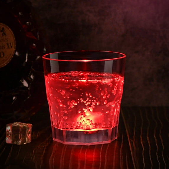 12 oz Plastic Light Up Cups LED for Night Drinking, Liquid Activated ...