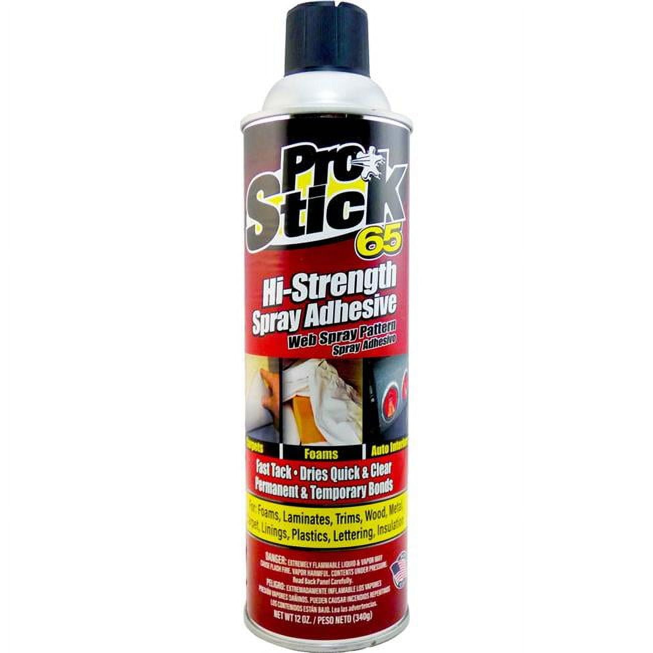 12 oz Pro Stick 65 High Strength Spray Adhesive - Small - Pack of 12 ...