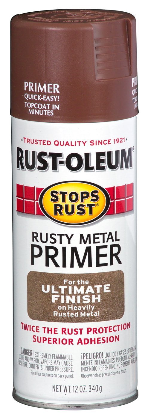 12 oz. Rusty Metal Primer Spray Paint [Set of 6] - Walmart.com