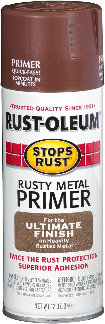 12 oz. Rusty Metal Primer Spray Paint [Set of 6] - Walmart.com