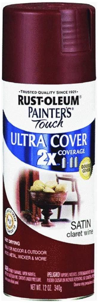 12 oz. Satin Claret Wine General Purpose Spray Paint 6-Pack - Walmart.com