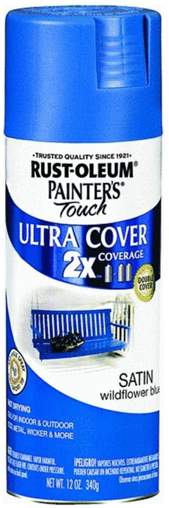 12 oz. Satin Wildflower Blue General Purpose Spray Paint 6-Pack ...